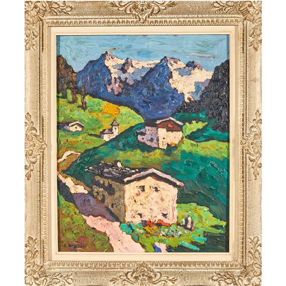 Alfons Walde | Alpine Landscape (1923) | MutualArt