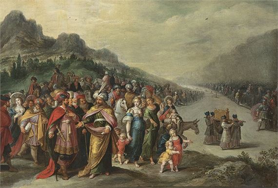 Frans Francken II | Los Israelitas cruzando el Jordán | MutualArt