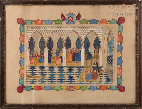 Mohammed Ben Ali R'bati | The courtyard of the mosque | MutualArt