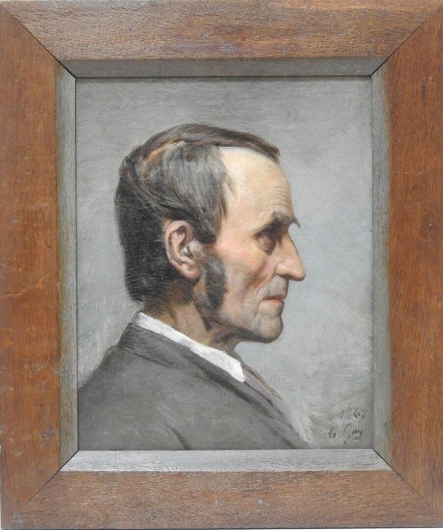 Louis Guy | Portrait of a peasant from Lyon (1867) | MutualArt