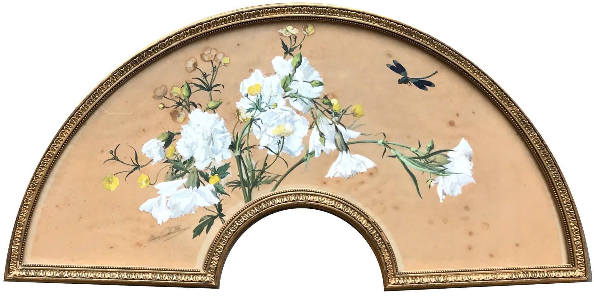 Marie Gabrielle Faure | Project of a fan with carnations | MutualArt