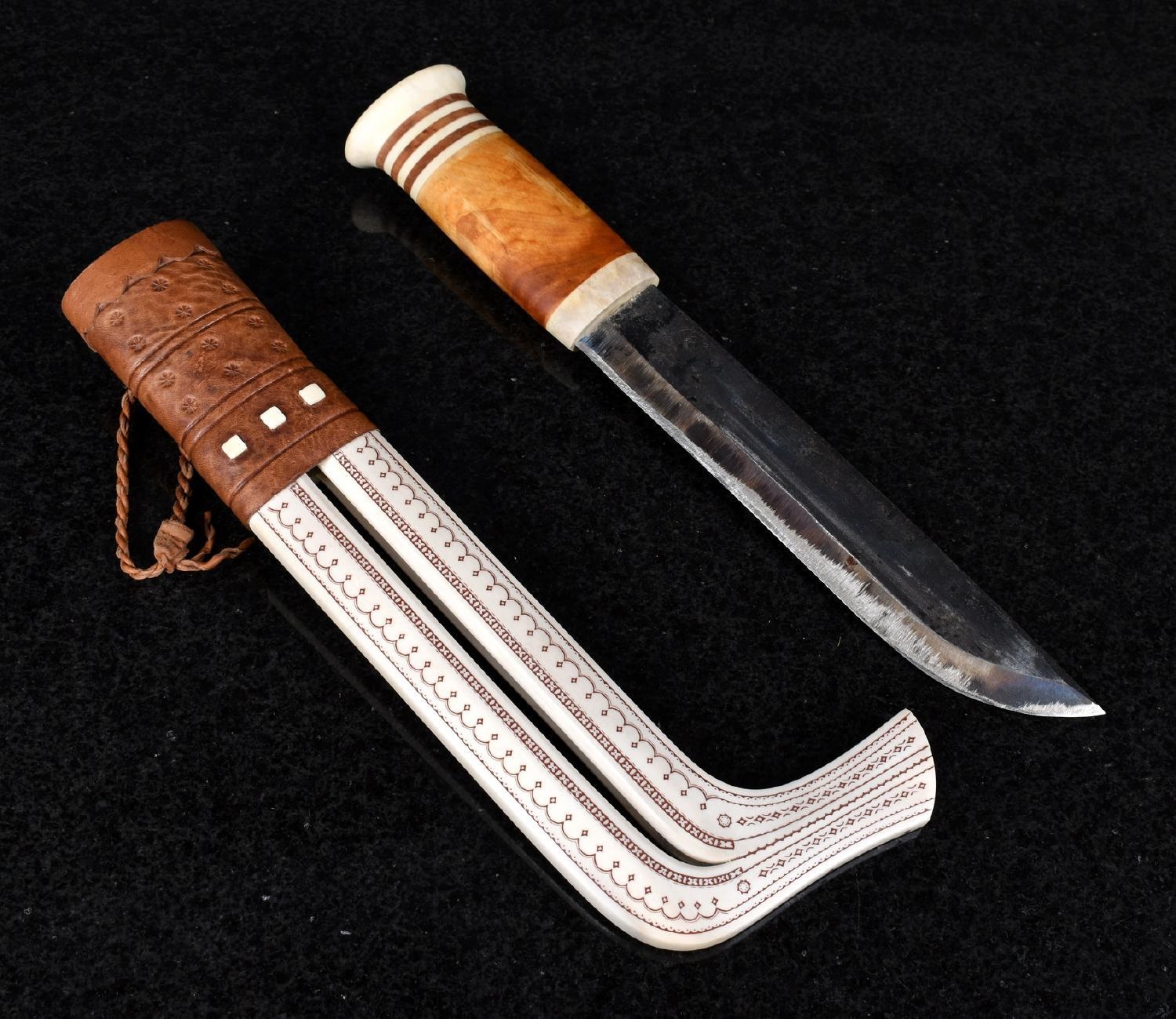 Thore Sunna | Chopper / Large knife Sami craft (1984) | MutualArt