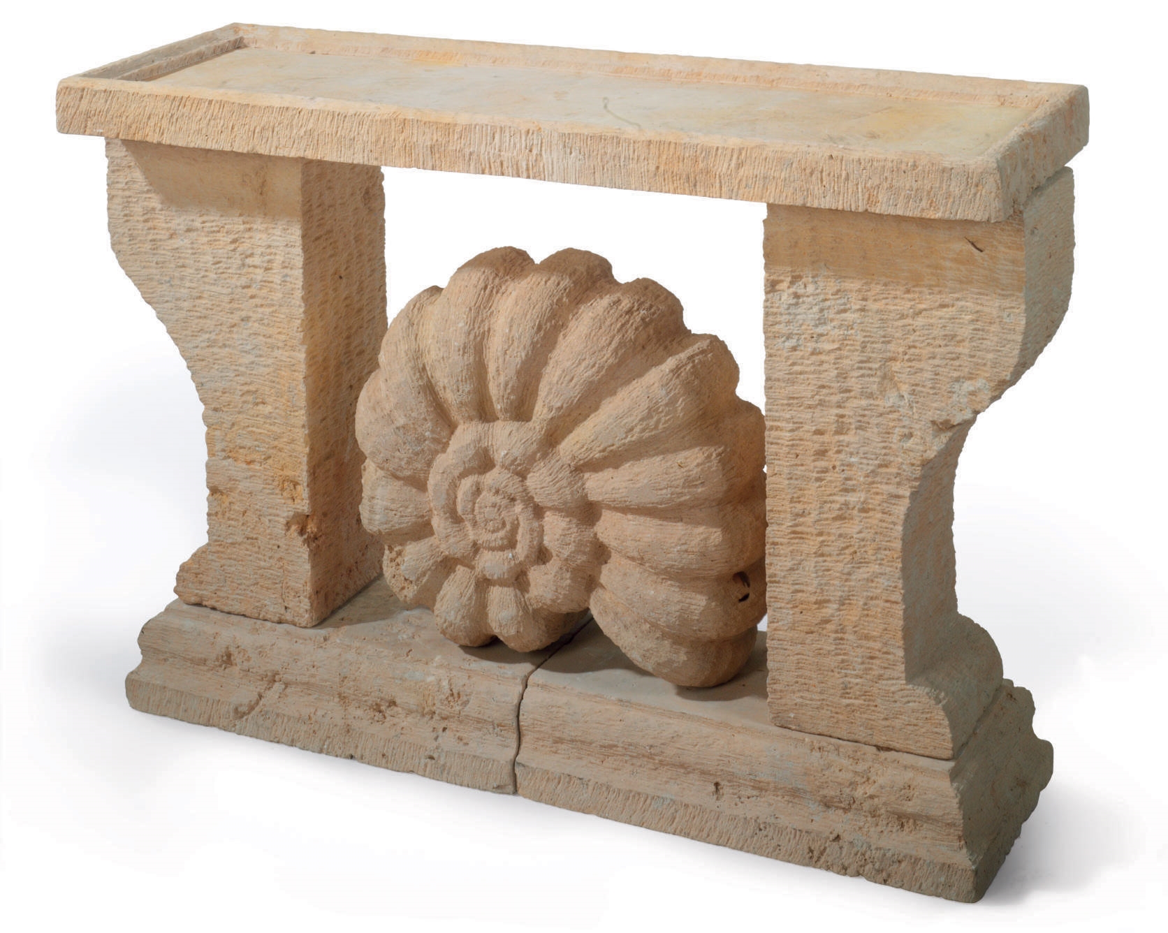 Jean-Charles Moreaux | A CARVED LIMESTONE CONSOLE | MutualArt