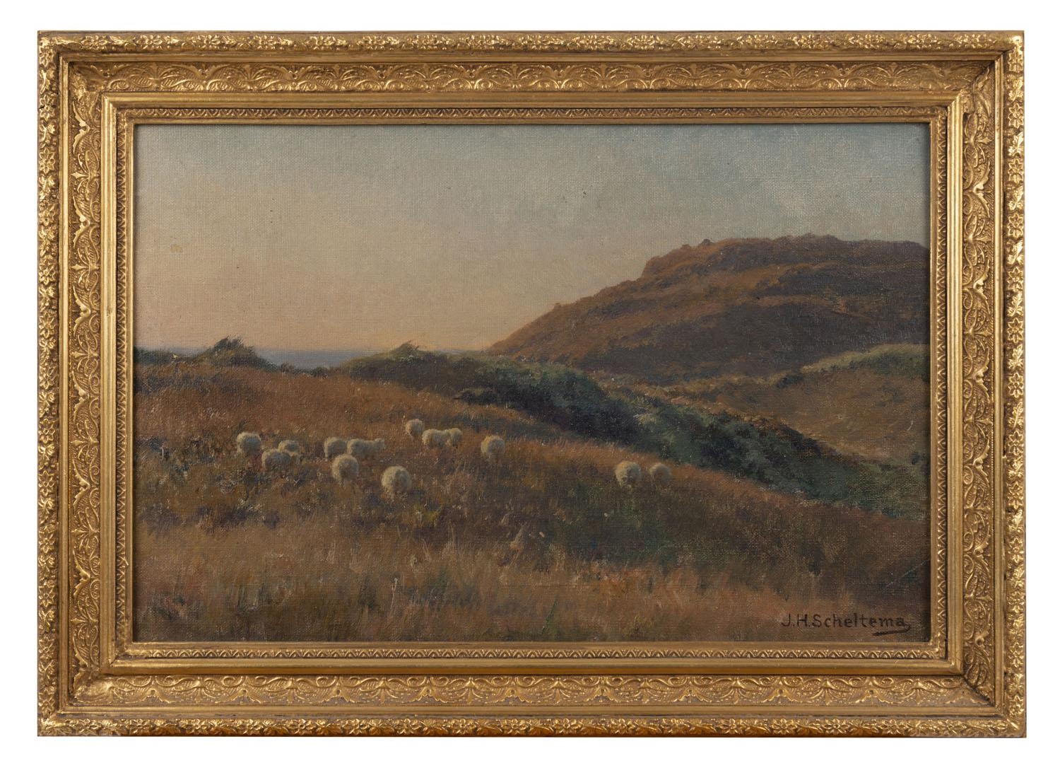 Jan Hendrik Scheltema | Sheep grazing | MutualArt