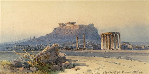 Aggelos Giallinás | View of Athens | MutualArt