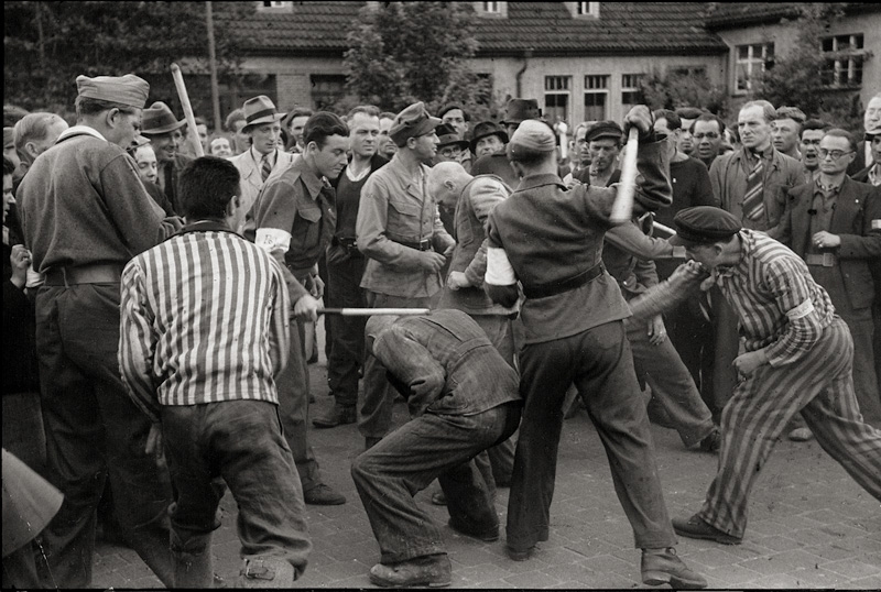 Henri Cartier-Bresson | French forced laborers beating their former ...