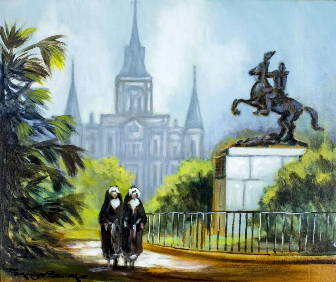 Raymond Scully | Cityscape - St Louis Cathedral | MutualArt