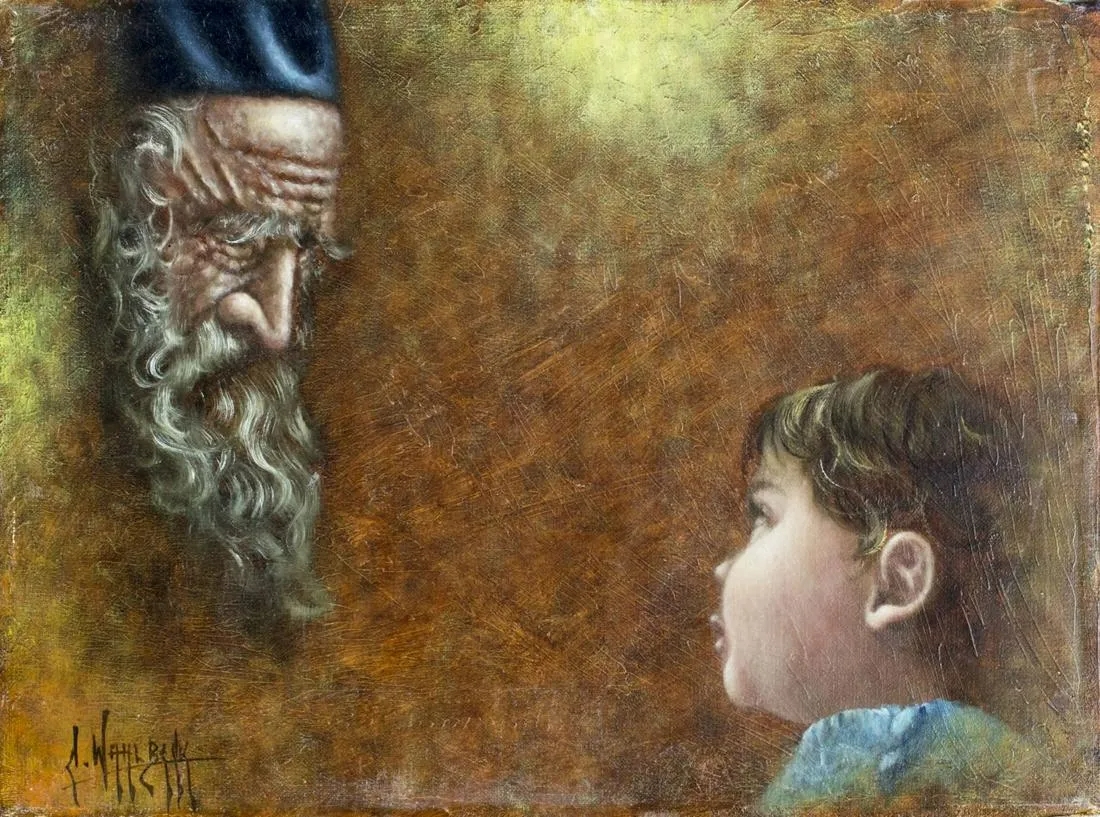 Carlo Wahlbeck | Rabbi and Boy | MutualArt