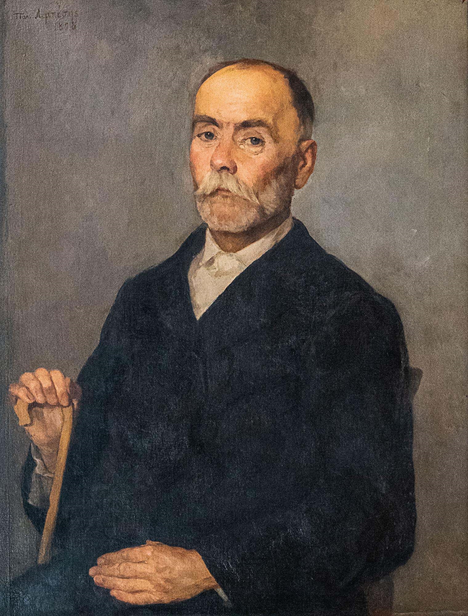 Polychronis Lembesis | Portrait of a man (The old Sourbos) (1898 ...