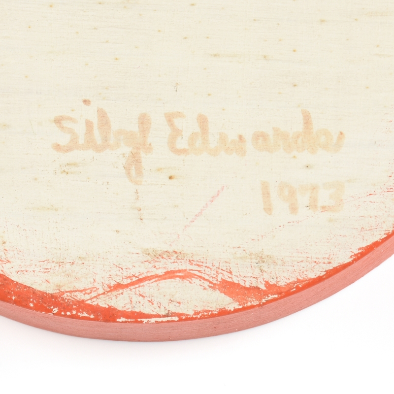 Sybil Edwards | Octagon with Checkerboard on a Red Ground (1973 ...