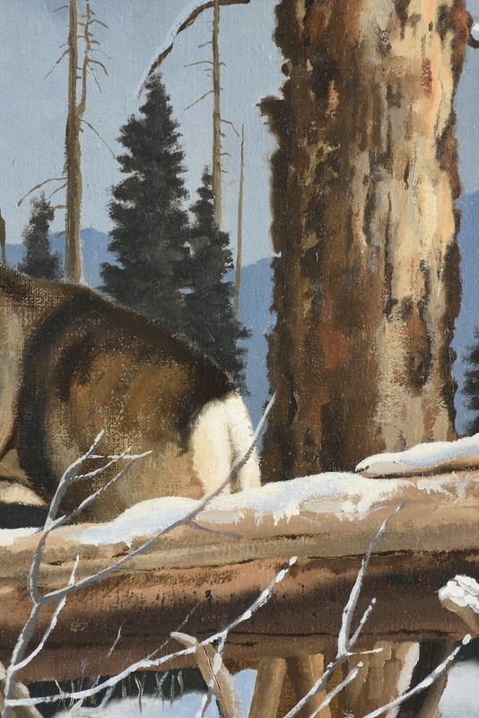 Dave Wade | Leaping Mule Deer Buck | MutualArt