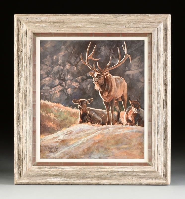 Kobus Moller | Stag with Calves (1998) | MutualArt