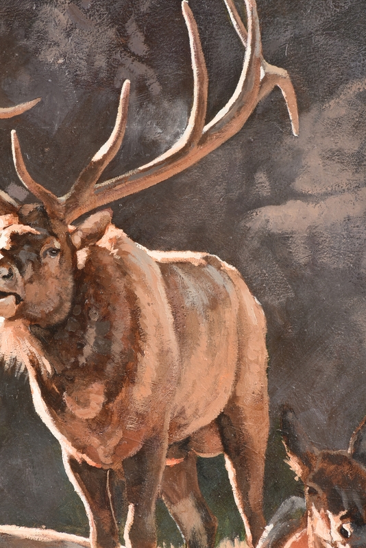 Kobus Moller | Stag with Calves (1998) | MutualArt