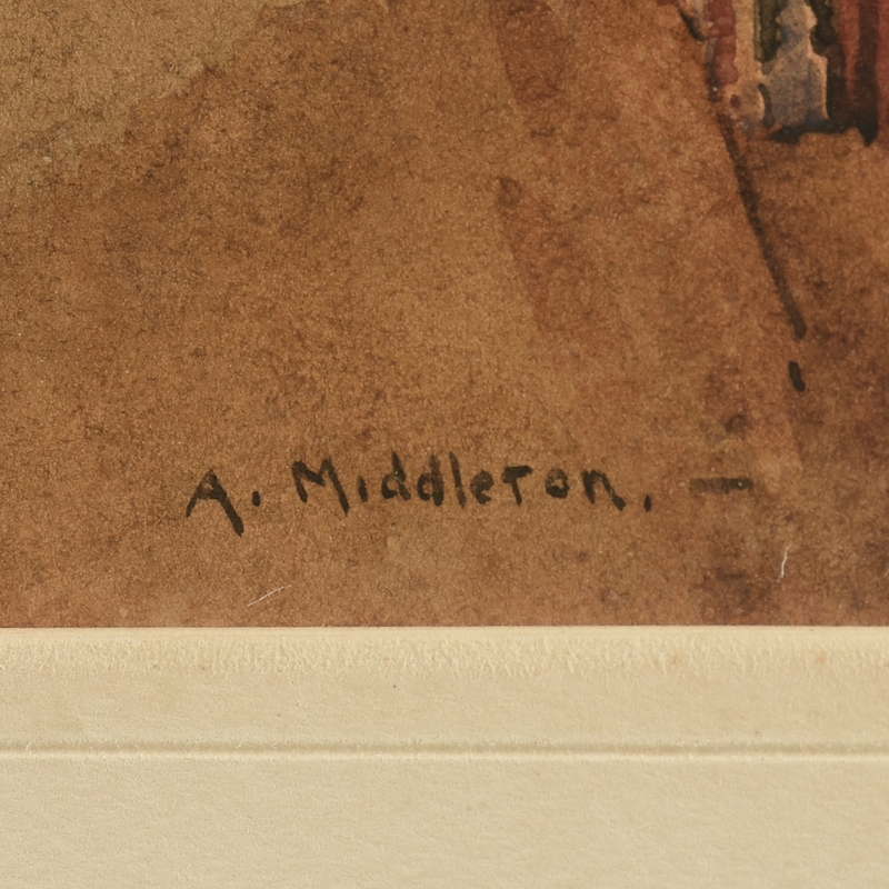 Arthur Ralph Middleton Todd | Man with Mustache Reading | MutualArt