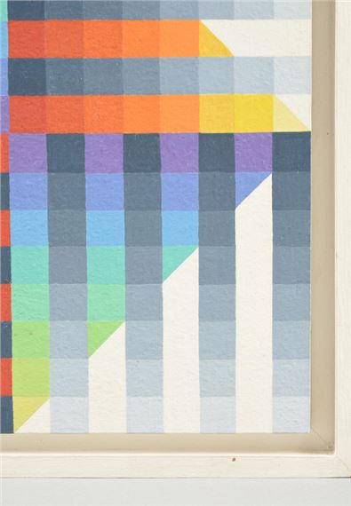 Sybil Edwards | AN OP ART COLOR THEORY PAINTING (1972) | MutualArt