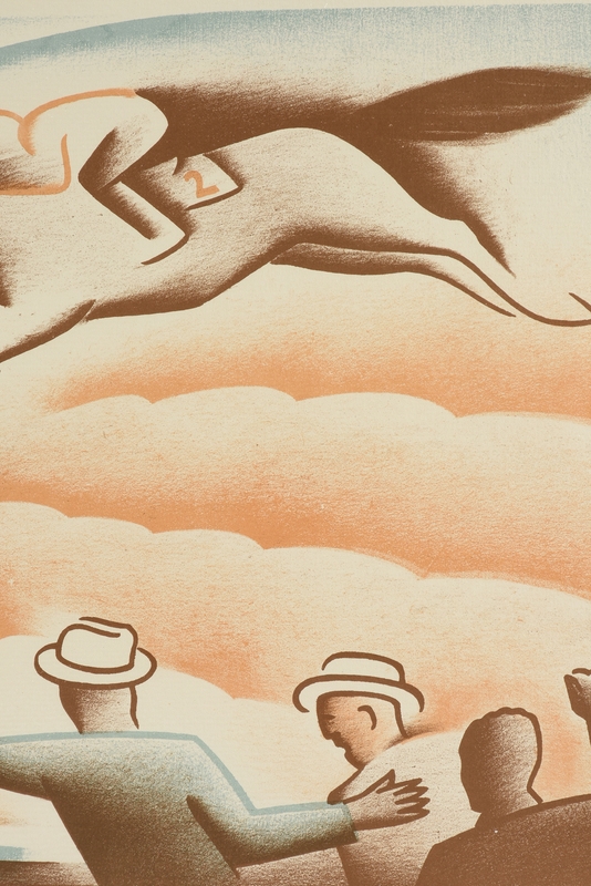 Alexandre Hogue | On the Back Stretch (1935) | MutualArt