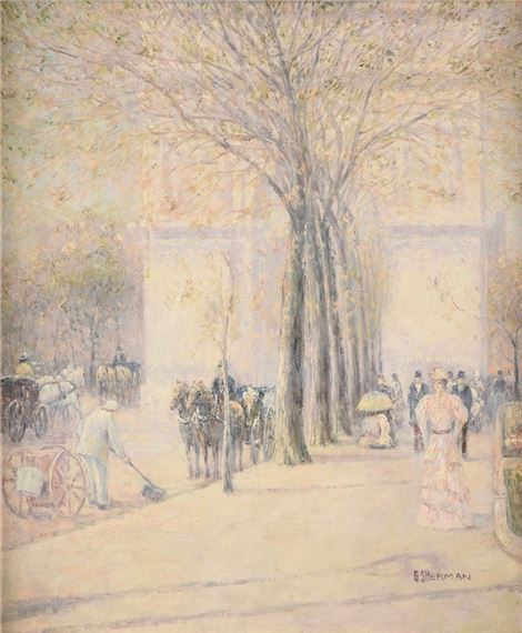 Gail Sherman Corbett | The Lady and the Street Sweep | MutualArt