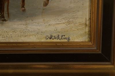 Carl Röchling | Prussian soldiers and captured French officersin a ...