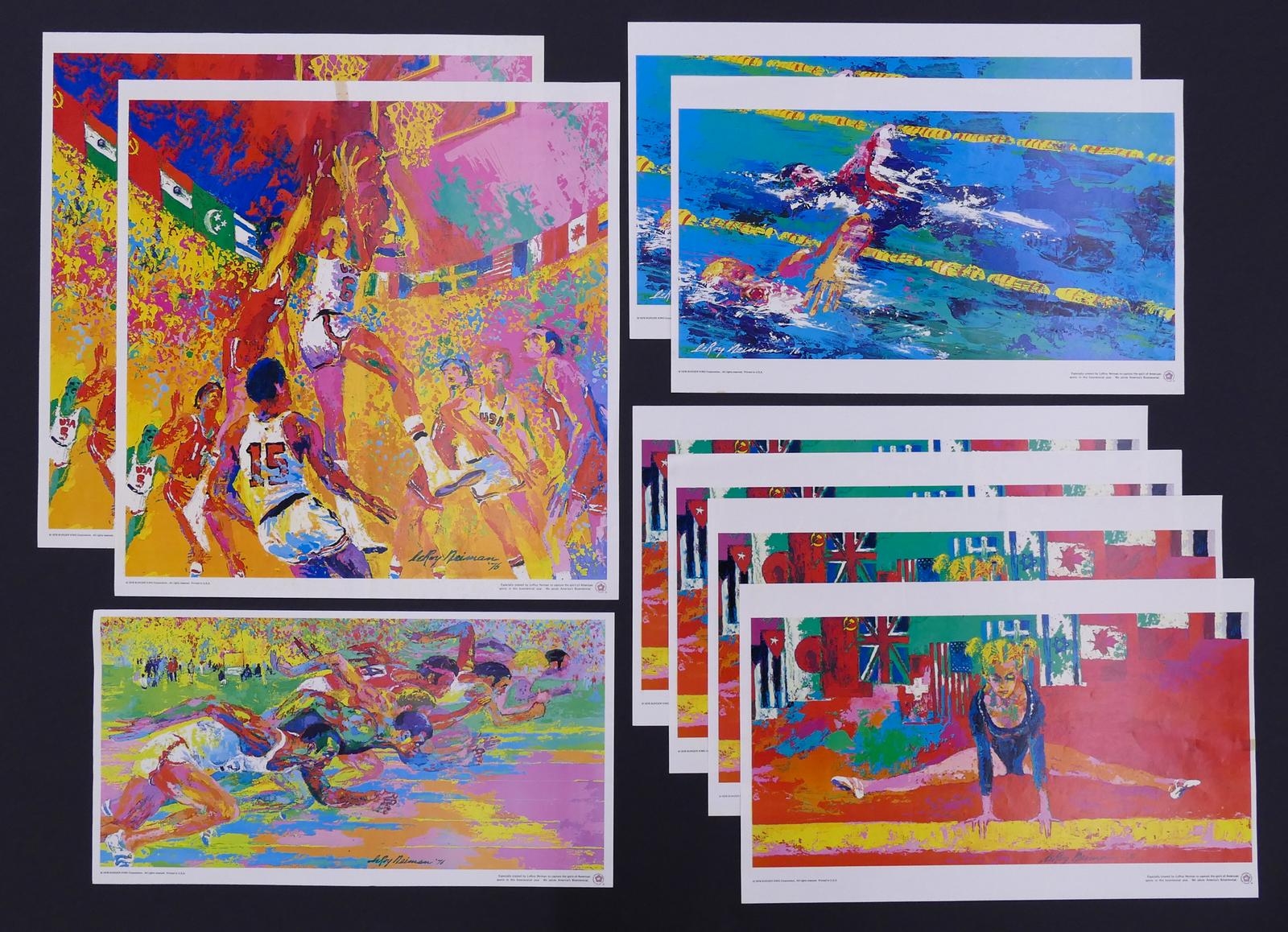 LeRoy Neiman | 'America's Bicentennial' Sports Posters (1976) | MutualArt