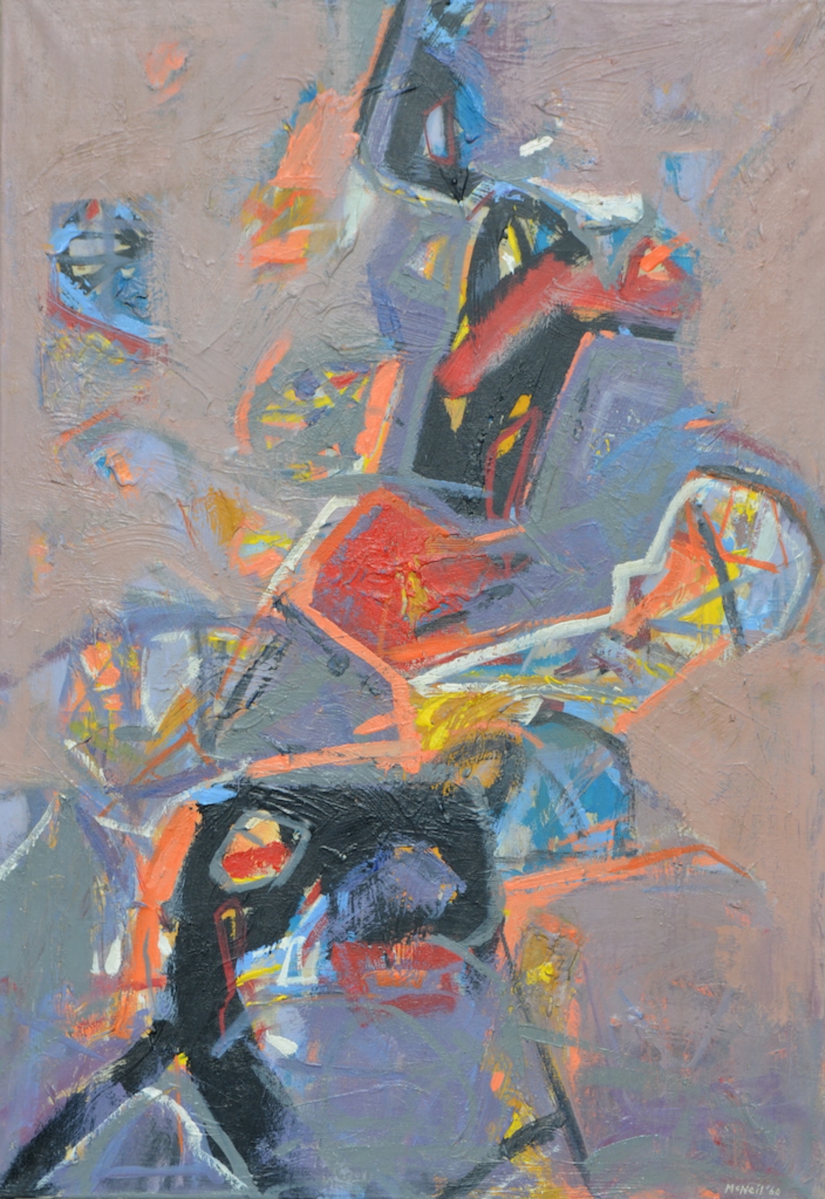 George McNeil | Untitled abstract (1960) | MutualArt