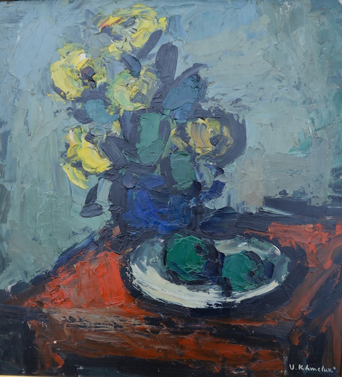 Vassyl Khmeluk | Floral still-life (Mid 20th Century) | MutualArt