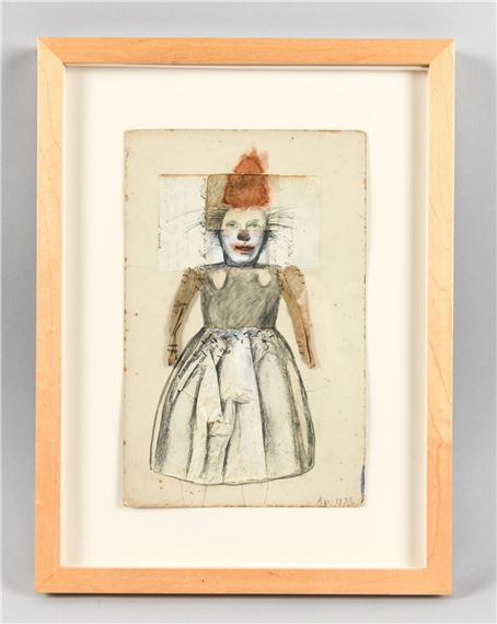 Deborah Barrett | Outsider Collage Art Portrait (1998) | MutualArt