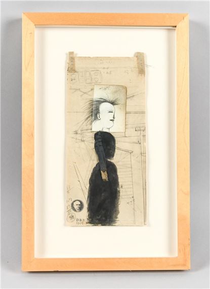 Deborah Barrett | Outsider Collage Art Portrait (1998) | MutualArt