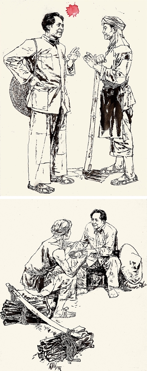 Shi Dawei | ORIGINAL WORKS FOR THE ILLUSTRATIONS OF STRAW SANDAL BOAT ...