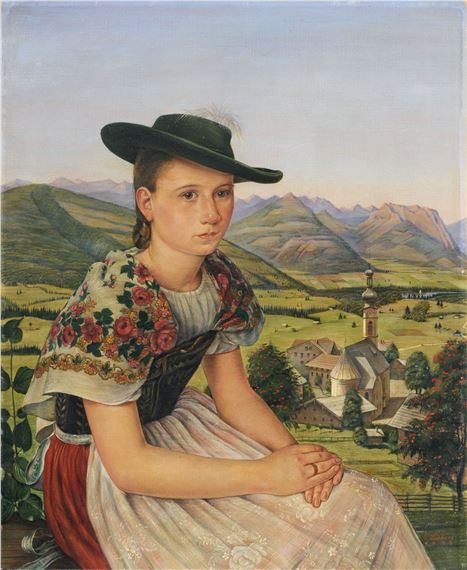 Georg Siebert | Bildnis in Tiroler Tracht (1938) | MutualArt