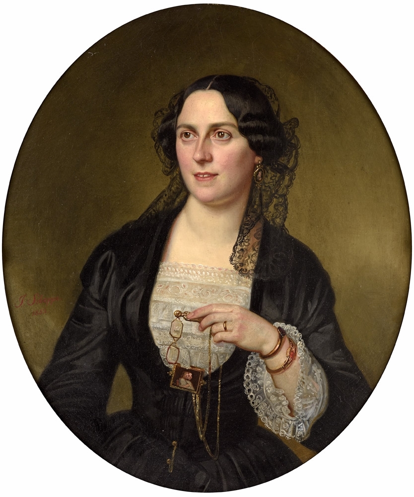 Julius Schoppe | Portrait of a Couple (1842) | MutualArt