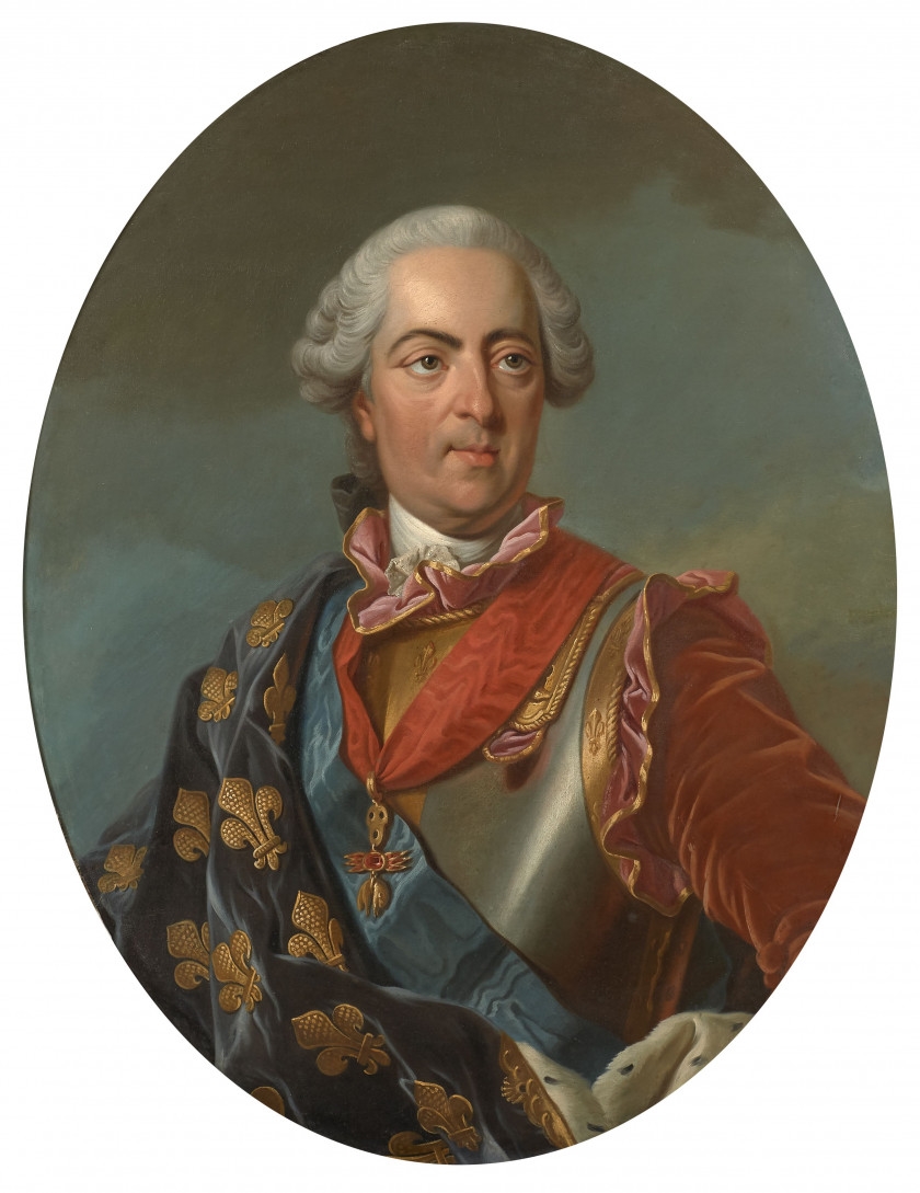 Louis-Michel Van Loo | Portrait de Louis XV en armure (1760) | MutualArt
