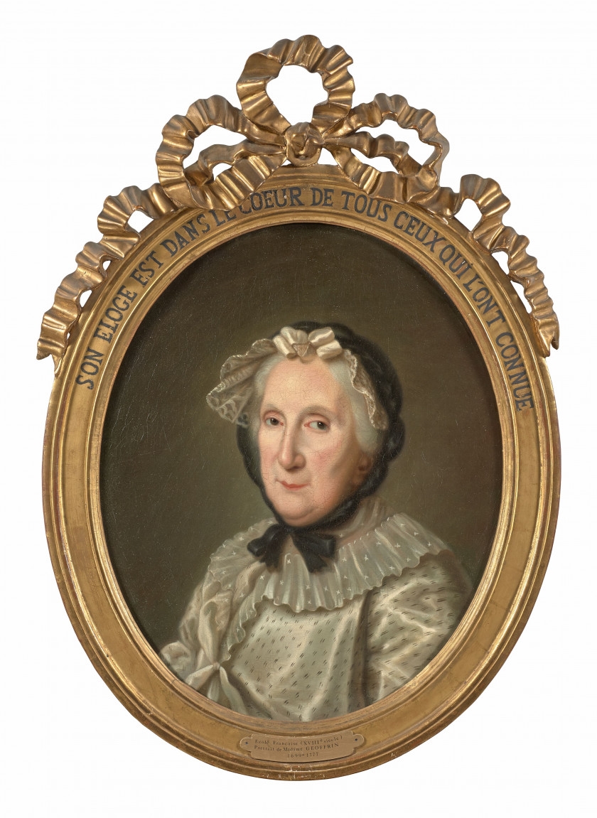 French School, 18th Century | Portrait de Marie-Thérèse Geoffrin, née ...