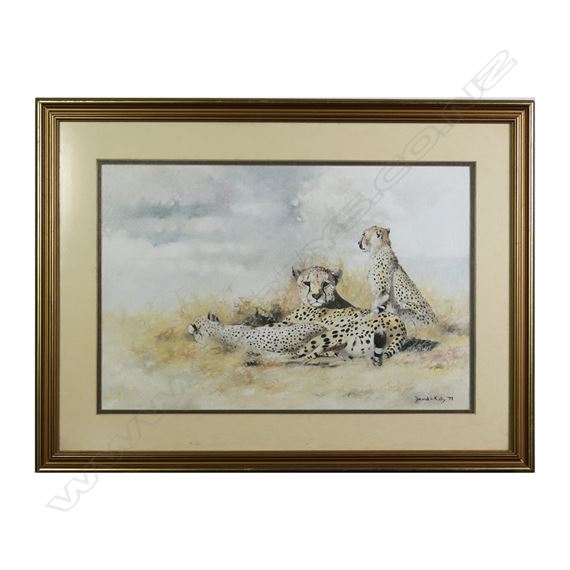 David Kelly | Resting Leopards’ (1993) | MutualArt