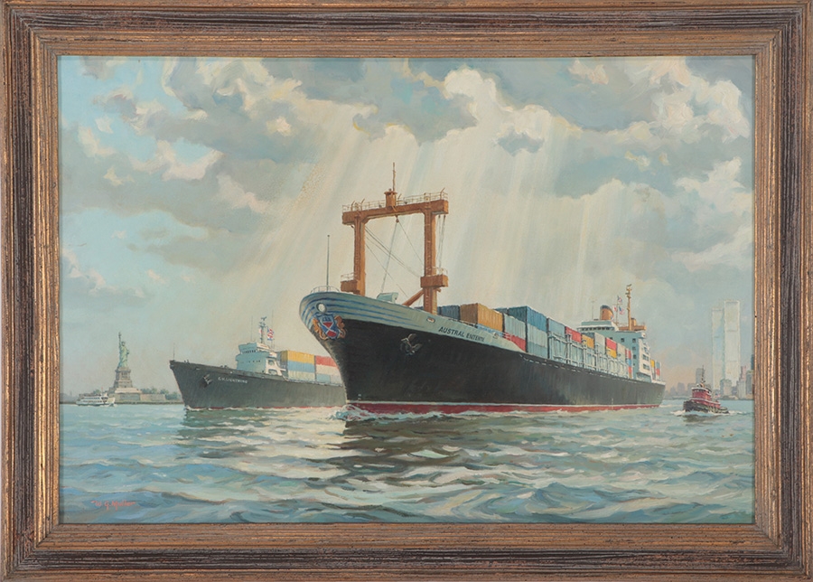 Cargo Ship Painting