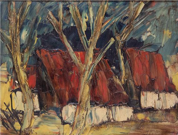 Henry d'Anty | Les toits rouges | MutualArt