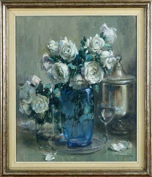 Charles Van Roose | Les roses blanches | MutualArt