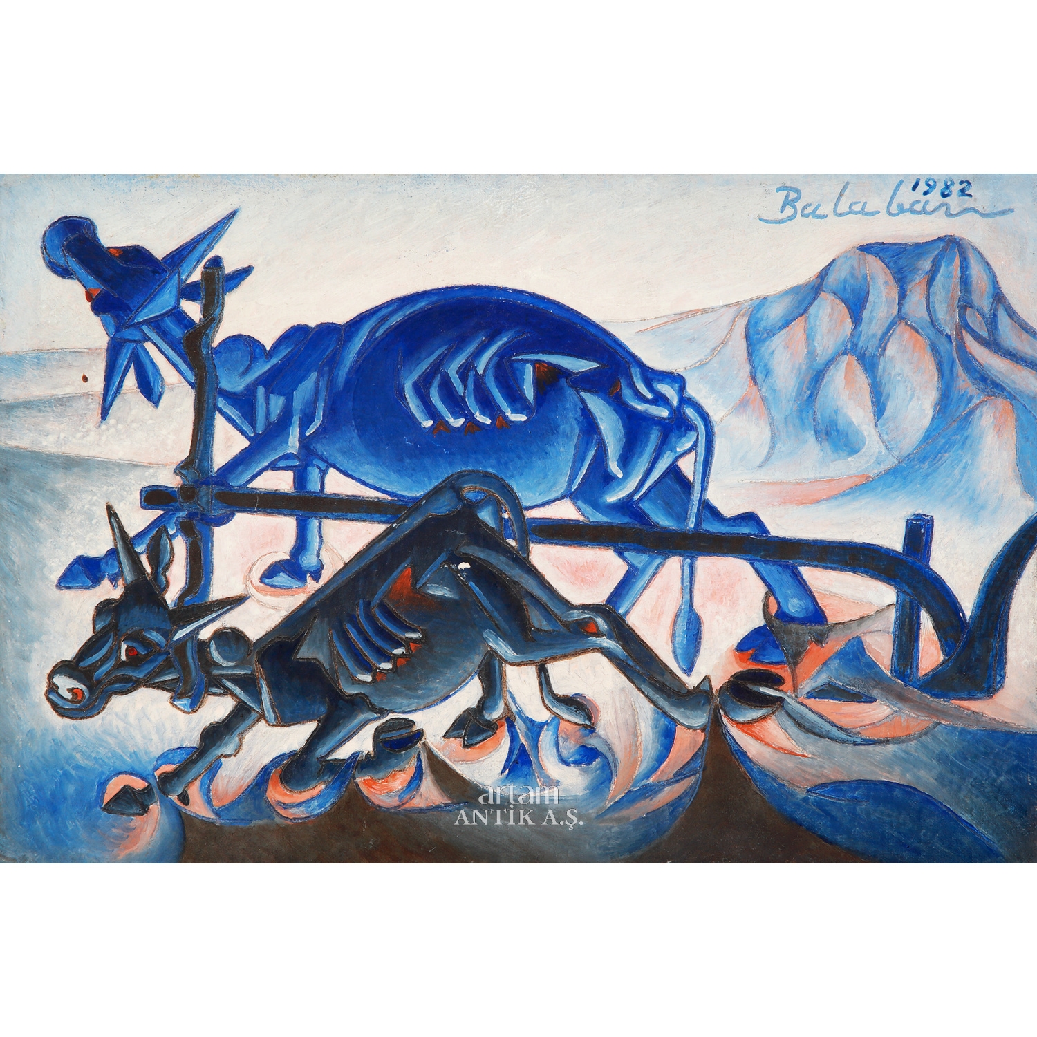 İbrahim Balaban | Figüratif Kompozisyon (1982) | MutualArt