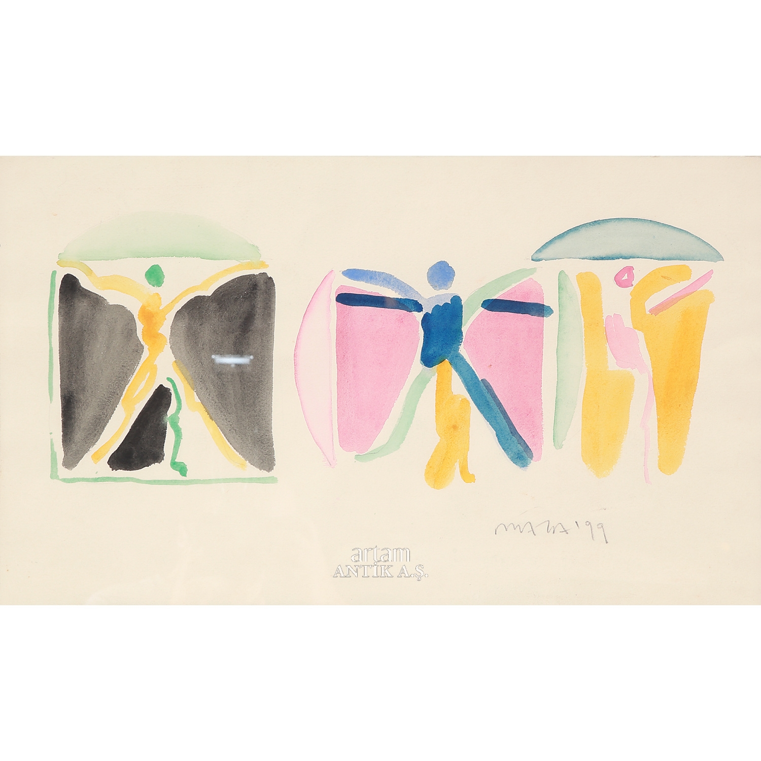 Mustafa Ata | Figüratif Kompozisyon (1999) | MutualArt