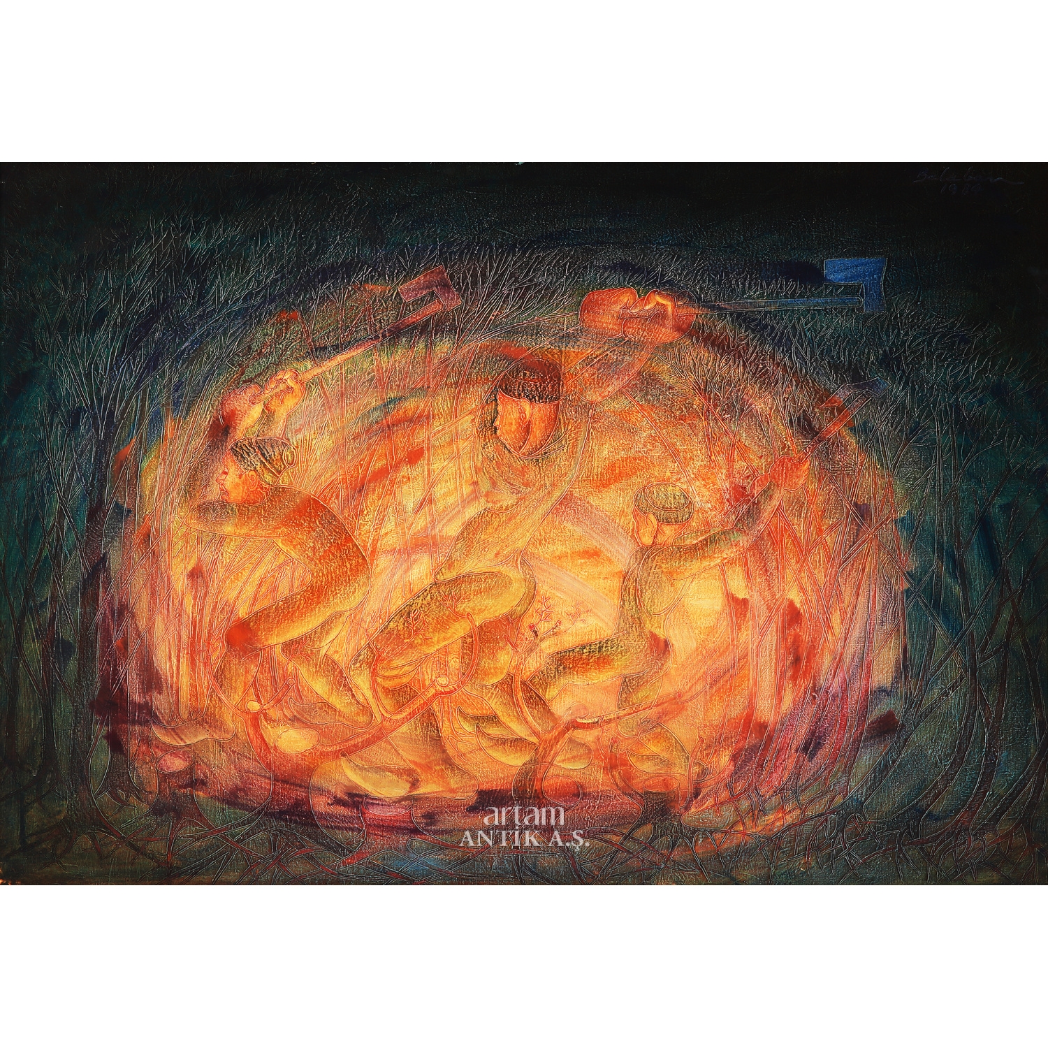 İbrahim Balaban | Figüratif Kompozisyon (1984) | MutualArt