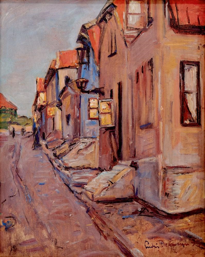 Ludwig Dettmann | Norddeutsche Stadtansicht (1895) | MutualArt