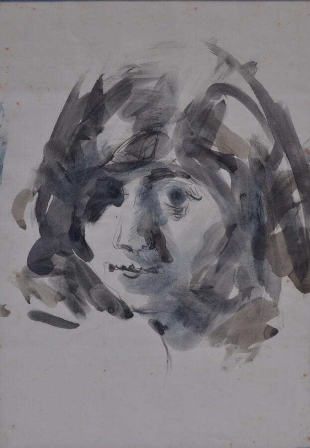Jean Launois | PORTRAIT DE DAME LAVIS | MutualArt