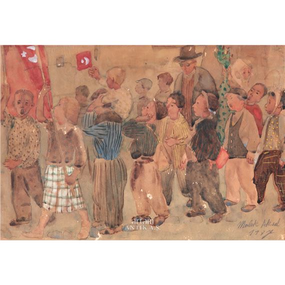 Malik Aksel | Çocuklar (1937) | MutualArt