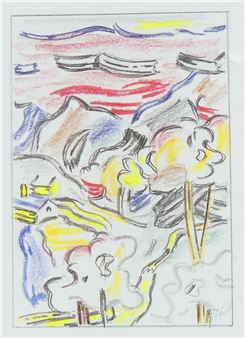 Roy Lichtenstein | Explosion No. 1 (1965) | MutualArt