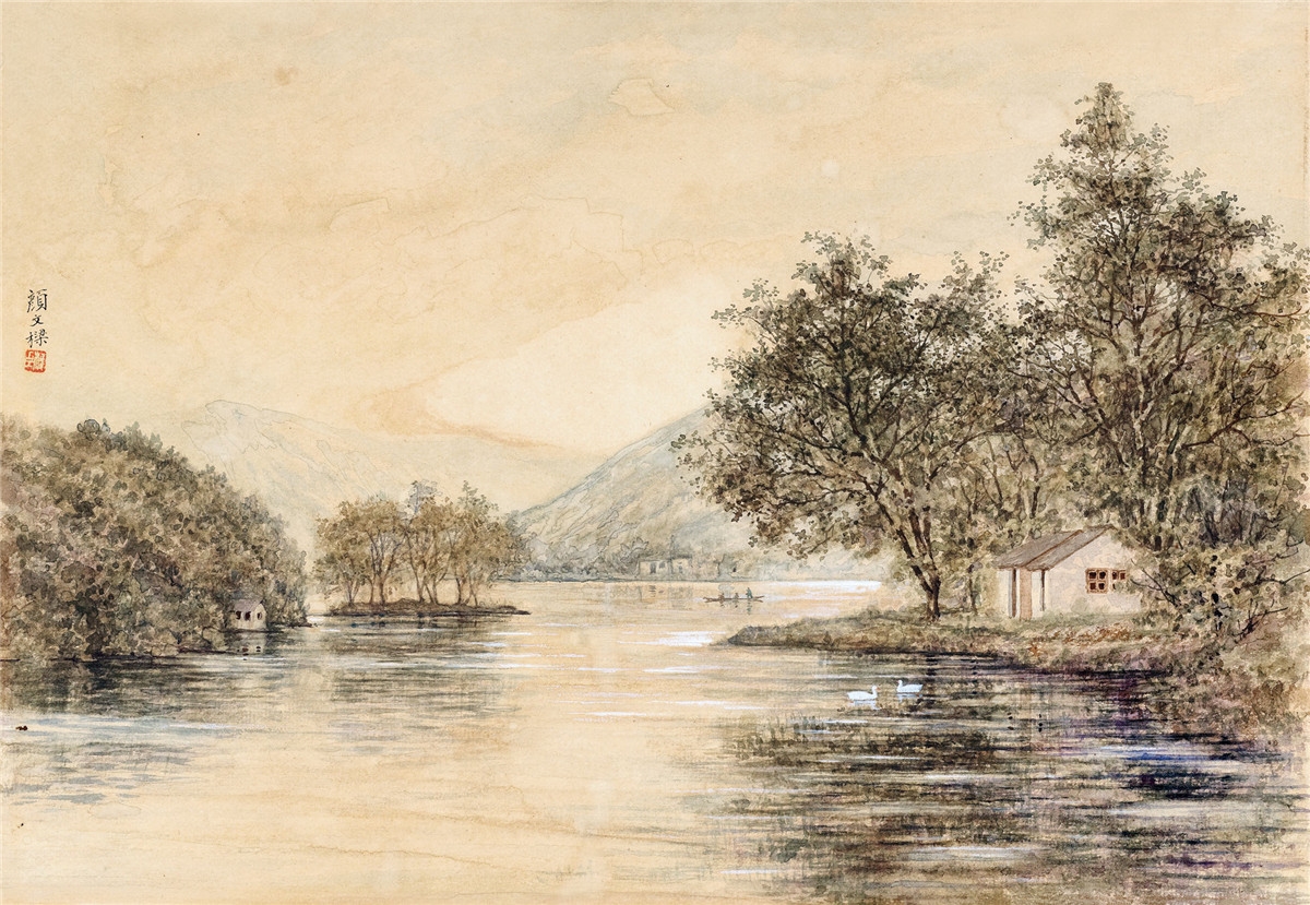 Yan Wenliang | Lake and Mountain | MutualArt