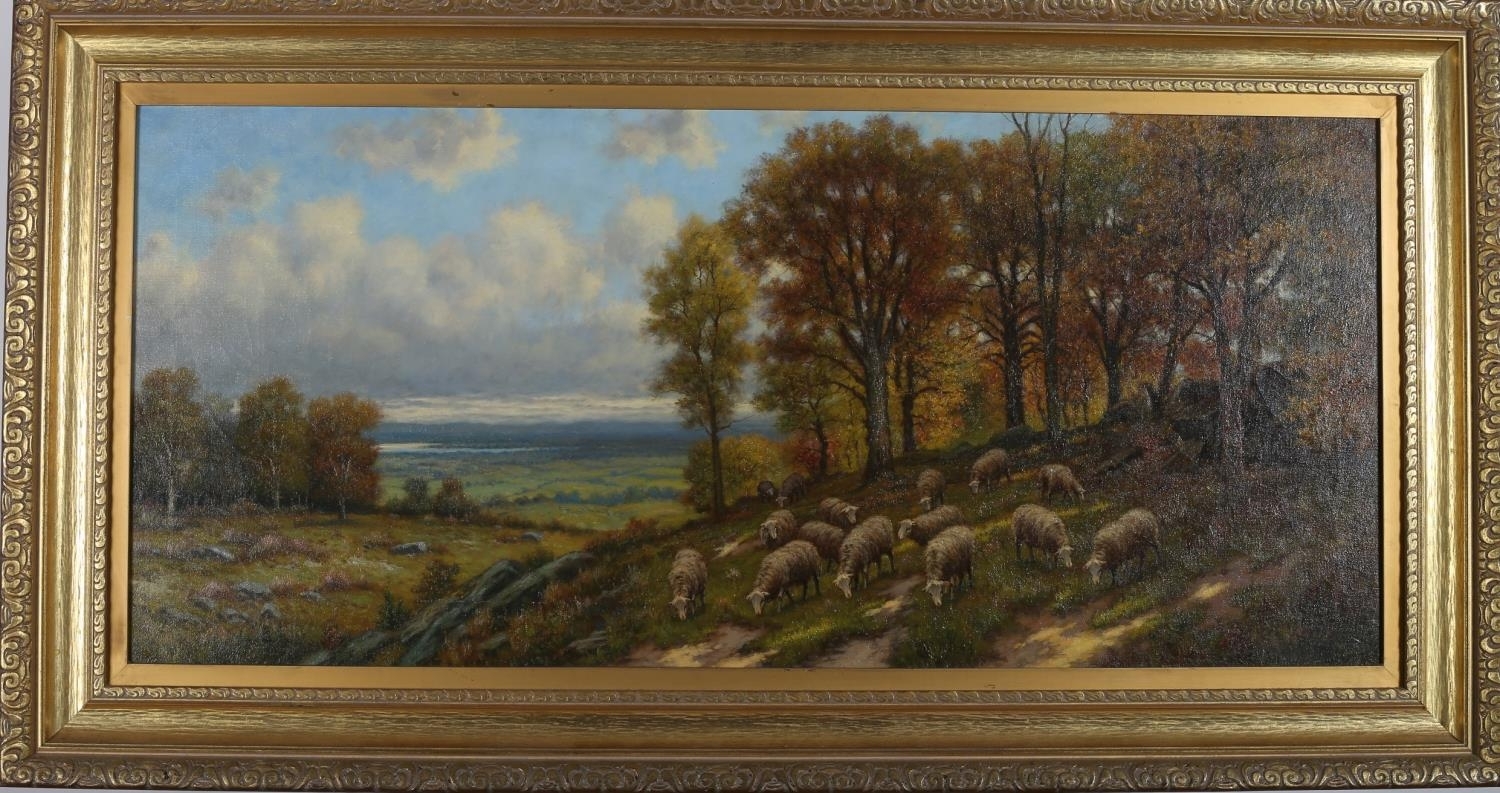 Herman Rohde | MOUNTAIN LANDSCAPE WITH SHEEP | MutualArt