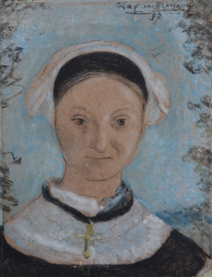 Charles Milcendeau | PORTRAIT D'UNE JEUNE MARAICHINE (1897) | MutualArt
