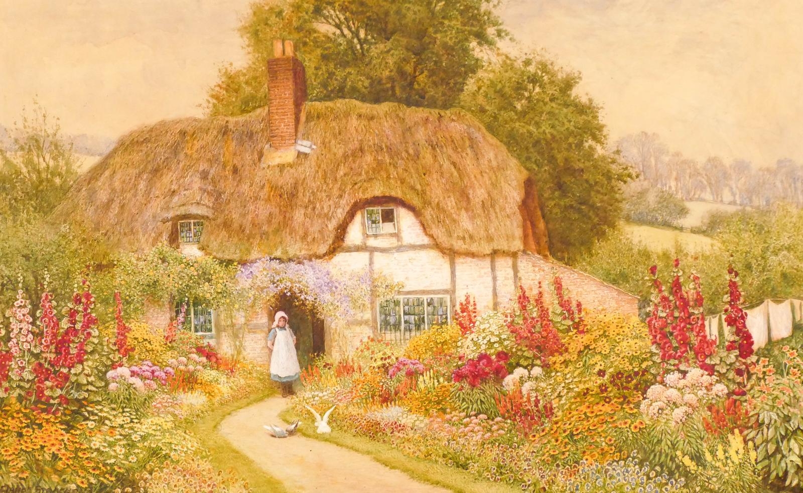 Arthur Claude Strachan | Garden Cottage | MutualArt