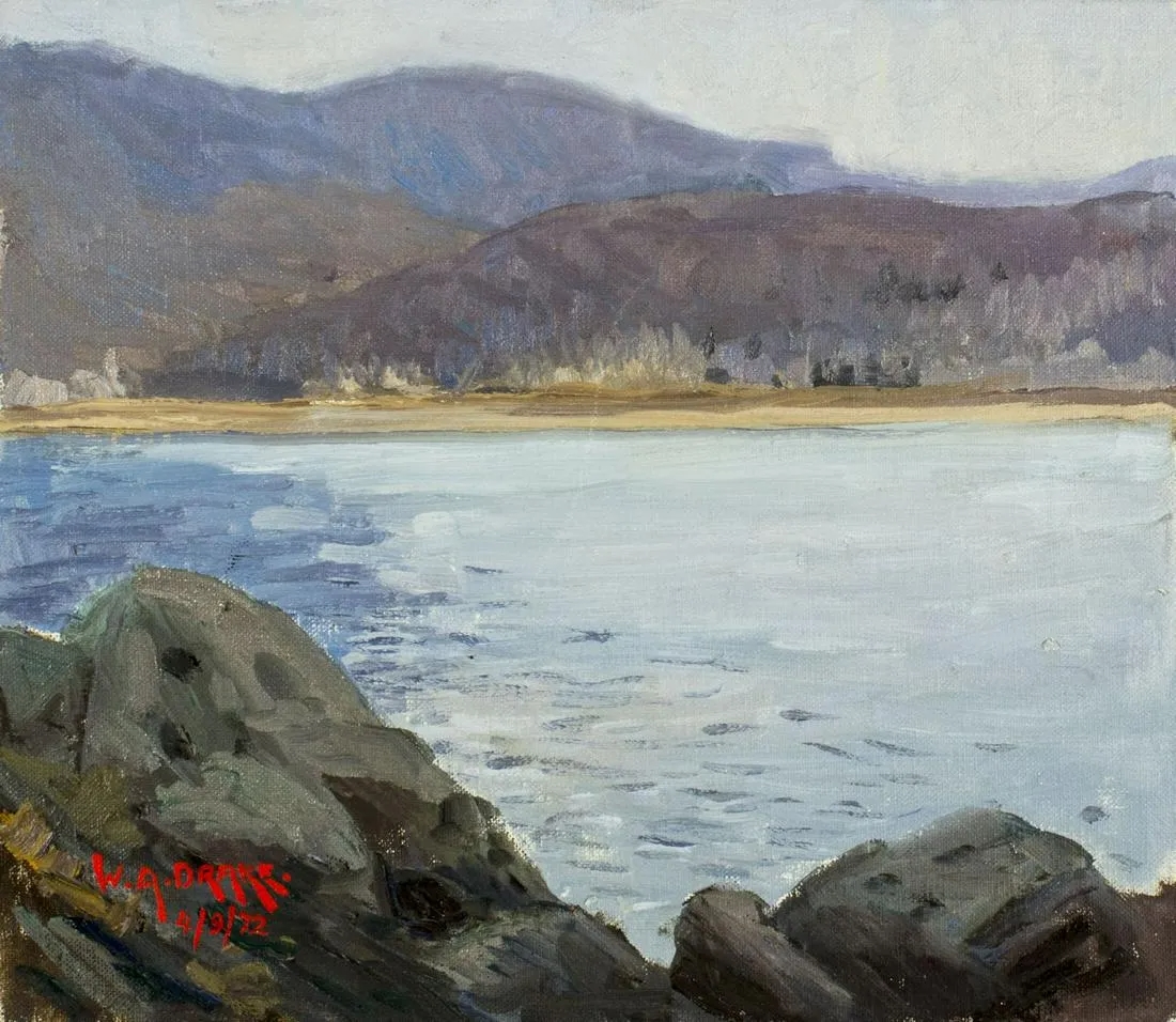 William Alexander Drake | Lake Landscape (1972) | MutualArt
