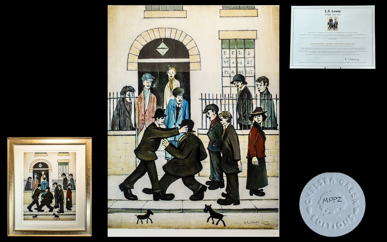 Laurence Stephen Lowry | A Fight | MutualArt