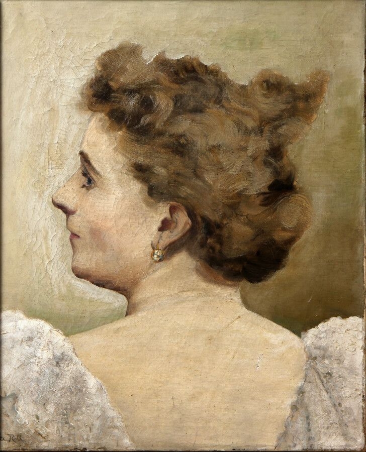 Alfred-Philippe Roll | Profile of a woman seen from behind | MutualArt